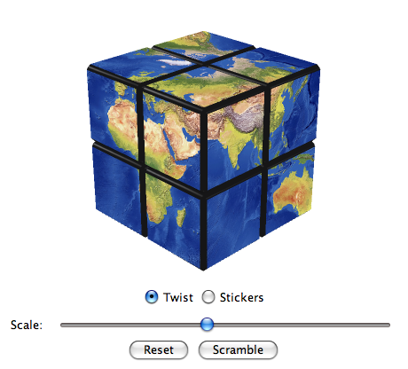 Virtual Cubes Pocket Cube | Globes | Globe Cube