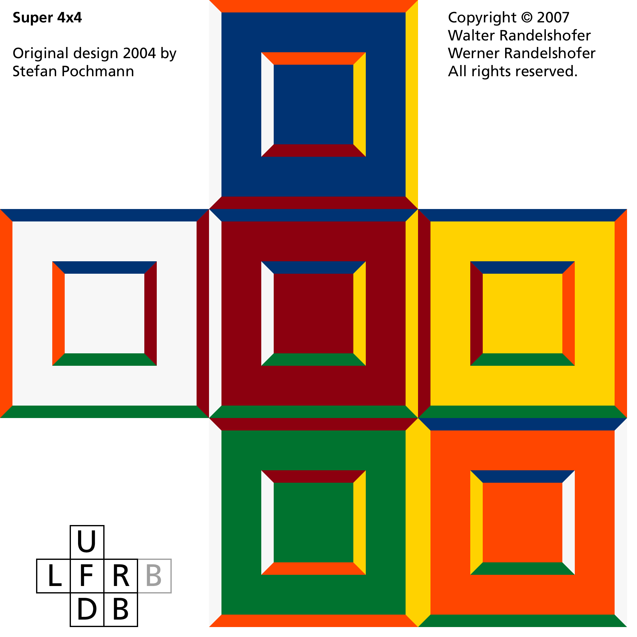 Virtual Cubes Revenge Cube | Super Cubes | Super 4x4 'Pochmann'
