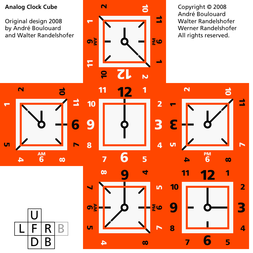 Animated Rubik's Cube | Picture Cubes | Analog Clock Cube