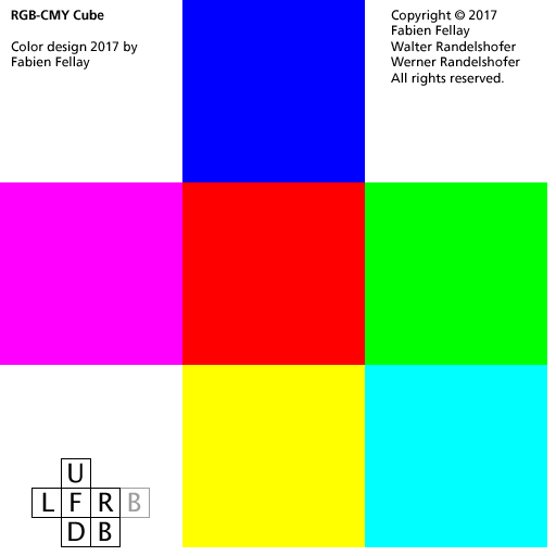 Virtual Cubes Rubik's Cube | Color Variations | RGB-CMY Cube