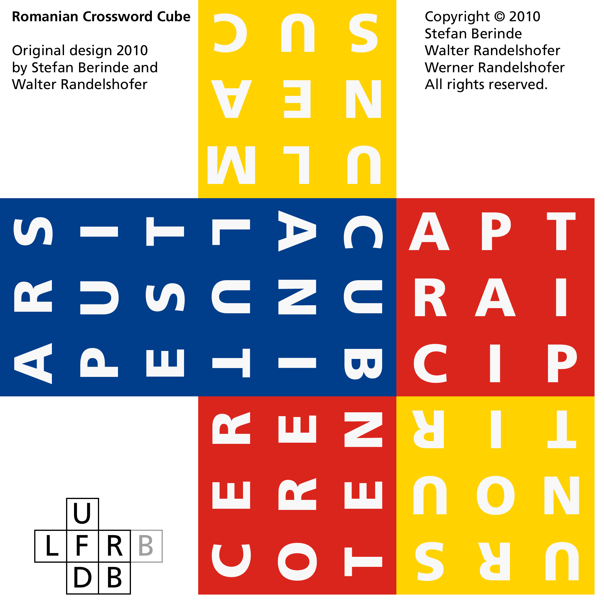 Virtual Cubes Rubik's Cube | Picture Cubes | Romanian Crossword Cube