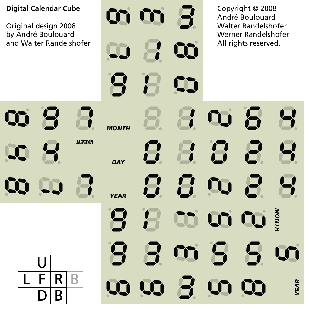 Virtual Cubes Rubik's Cube | Picture Cubes | Digital Calendar Cube
