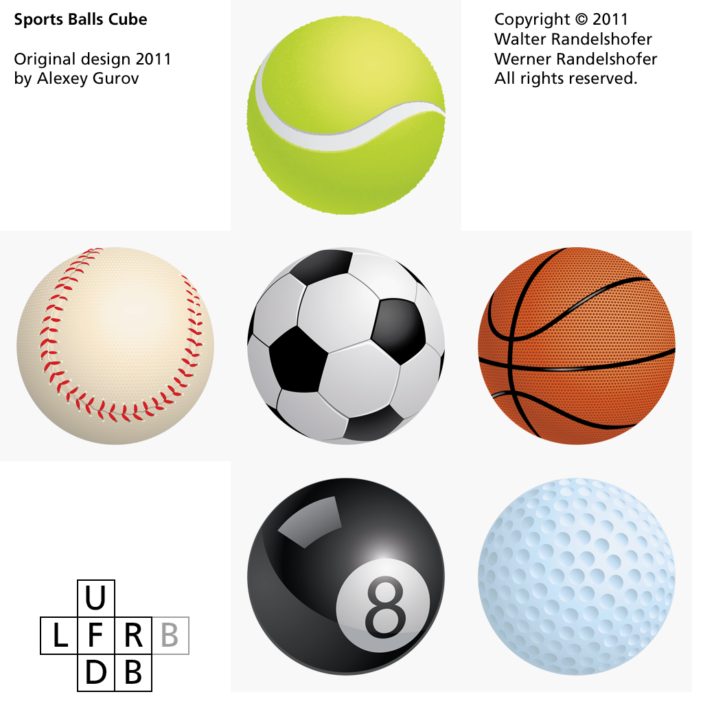 Virtual Cubes Rubik's Cube | Picture Cubes | Sports Balls Cube